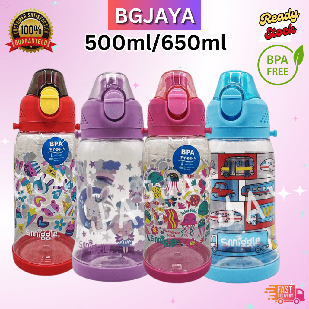 500ML/650ML NEW Smiggle Kids Water Bottle BPA Free Botol Air Kanak (BGJAYA) | Shopee Malaysia