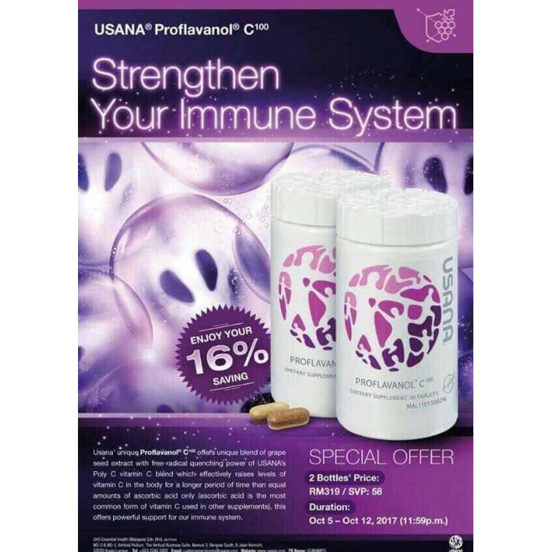 USANA PROFLAVANOL C100 - ready stock - 100% original | Shopee Malaysia