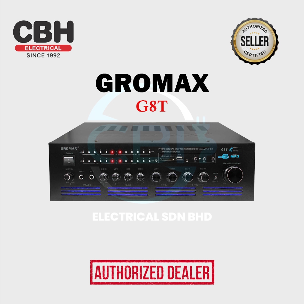 GROMAX Professional Stereo Digital Amplifier G8T | Shopee Malaysia