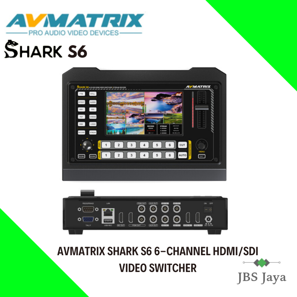 Avmatrix Shark S6 6-CH HDMI/SDI Video Switcher | Shopee Malaysia