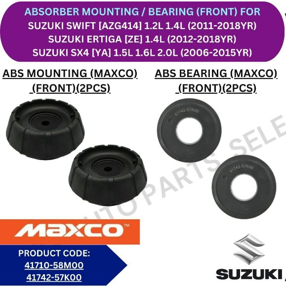 ABSORBER MOUNTING, COVER, STOPPER (FRONT) FOR SUZUKI SWIFT [AZG414] '11 ...
