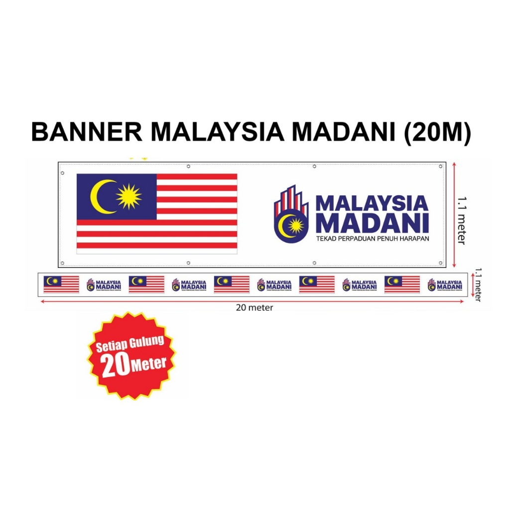 BANNER MALAYSIA MADANI (20M) | Shopee Malaysia