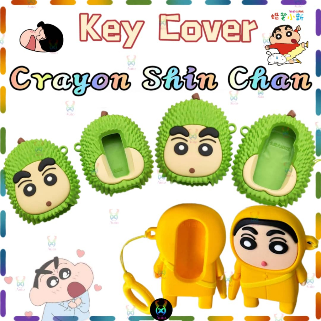 SHIN CHAN Car Cartoon key cover kunci kereta sarung Perodua Myvi Ativa ...