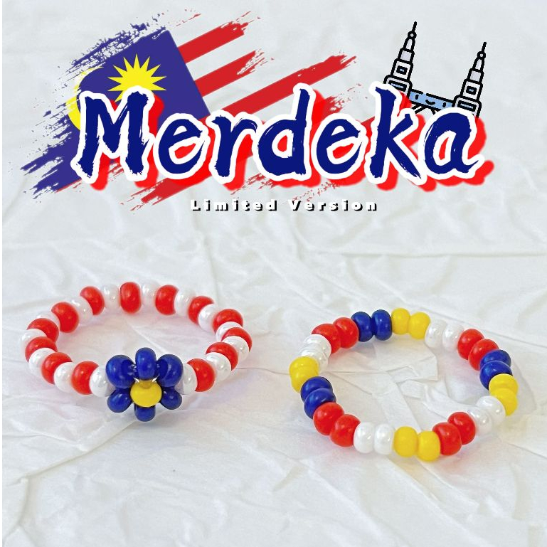 DAZZLING Cincin MERDEKA Special Edition Stretchable Flower Bead Ring 1 ...