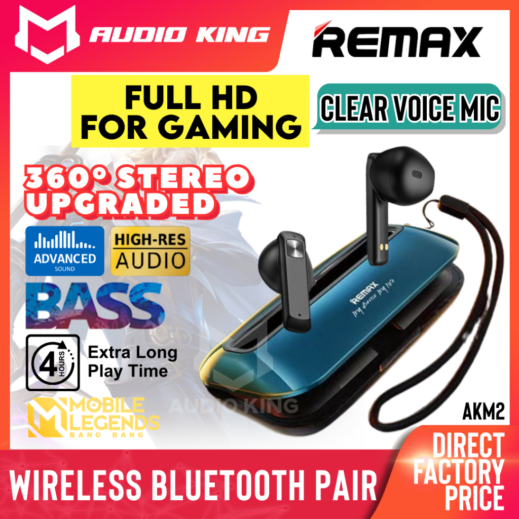 REMAX Stereo Power Earbuds TWS Bluetooth Mini True Wireless Gaming ...