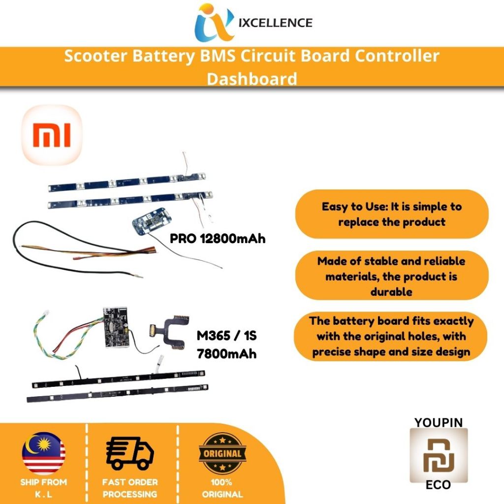 [IX] Scooter Battery BMS Circuit Board Controller Dashboard for Xiaomi ...