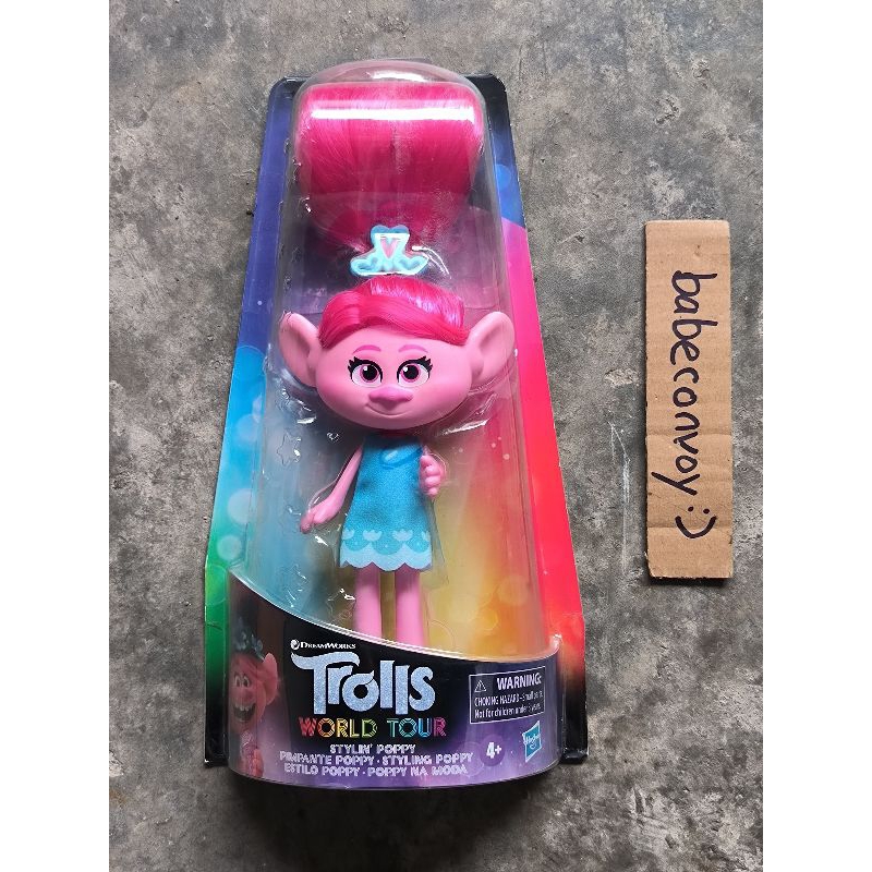 Trolls DreamWorks World Tour Stylin Poppy 6 inch MISB | Shopee Malaysia