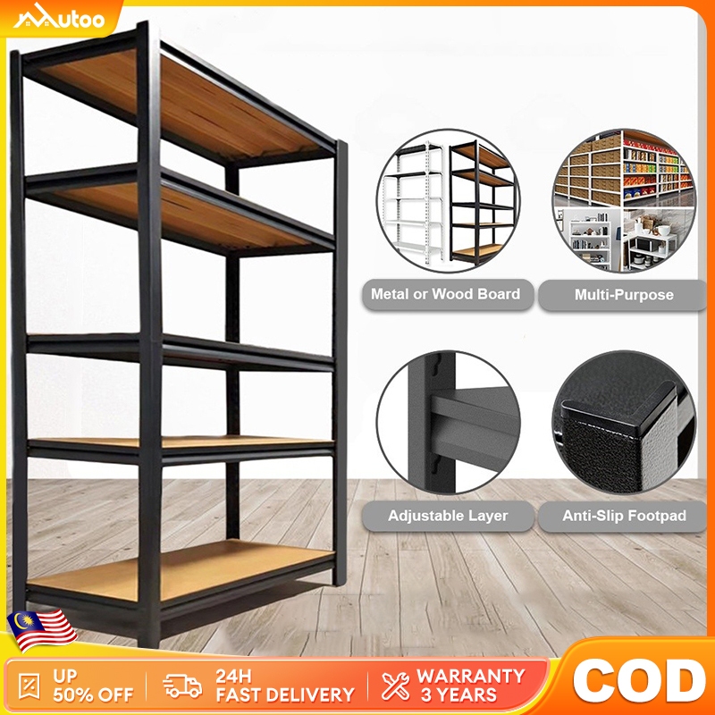6/5Tier Rack Metal Boltless Rack Adjustable Heavy Duty Rack Storage ...