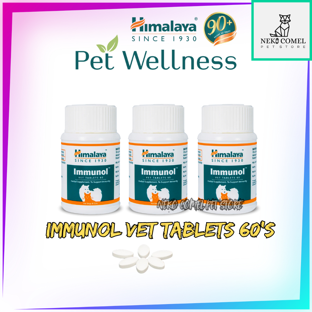 Himalaya Immunol Vet Tablets 60s / for Cats and Dogs | Shopee Malaysia