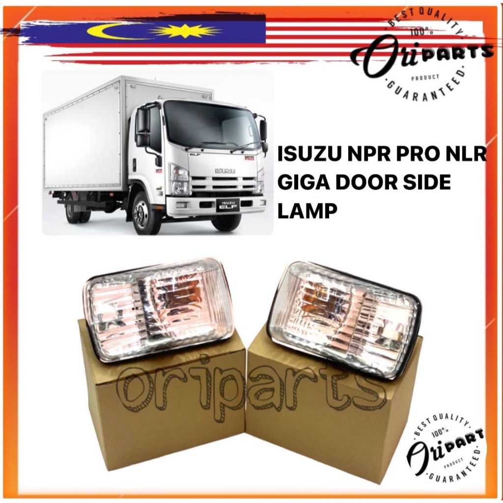SUZU NLR NPR PRO GIGA DOOR SIDE SIGNAL LAMP LEFT RIGHT LH RH 1 3 5 7 ...