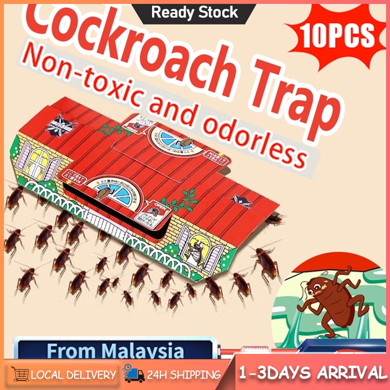 10PCS Cockroach Trap Cockroaches Killer Lizard Trap Insect Trap Bait ...