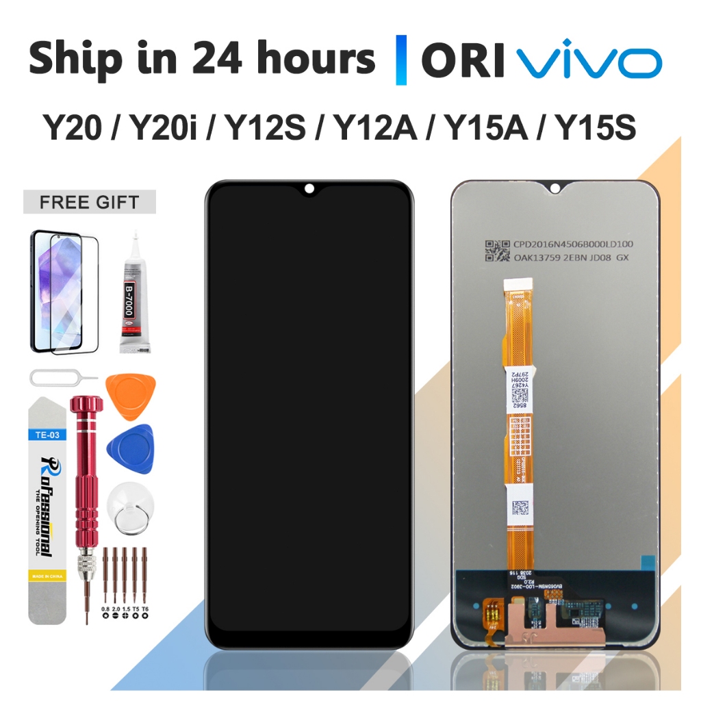 ORI LCD VIVO Y20/Y20i/Y20S/Y12S/Y12A/Y15A/Y15S/Y20SG/Y01/Y3S/Y11S ...