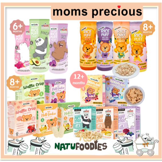 [Halal] Natufoodies Rice Puffs /Organic Rice Puffs /Waffle Crips ...