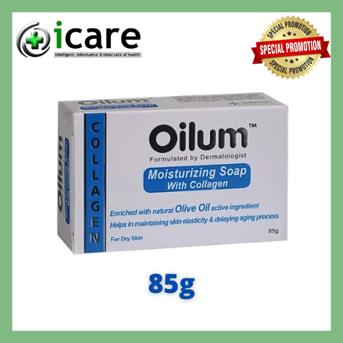 OILUM MOISTURIZING SOAP WITH COLLAGEN 85G ( EXP DATE : 05/2028 ...