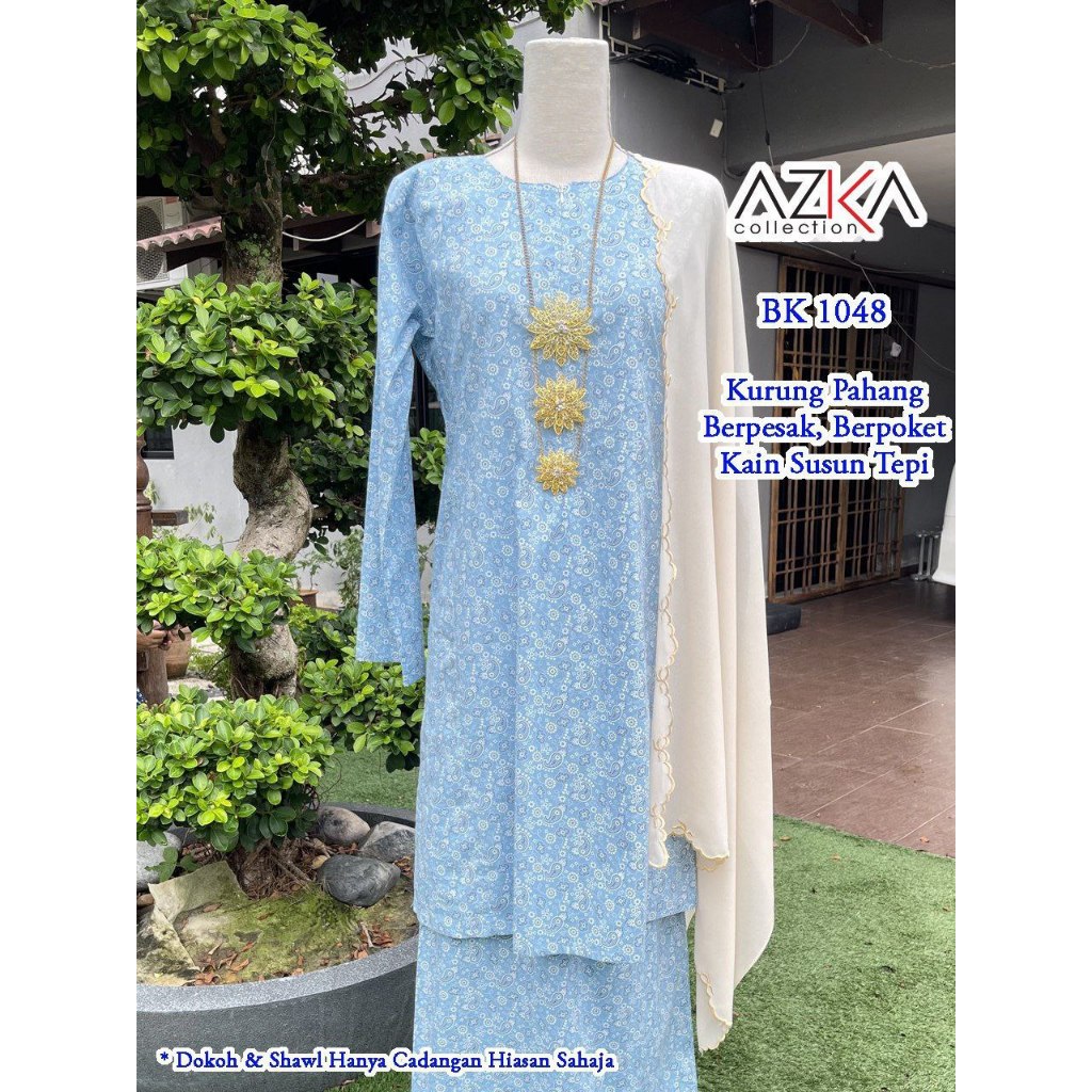 Baju Kurung Pahang Berpoket v25 by AZKA COLLECTIONS 🌼 baju kurung pesak ...