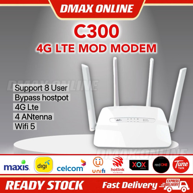 C300 MODEM Modified Unlocked🔥4G LTE WiFi Modem CPE Router Home ...