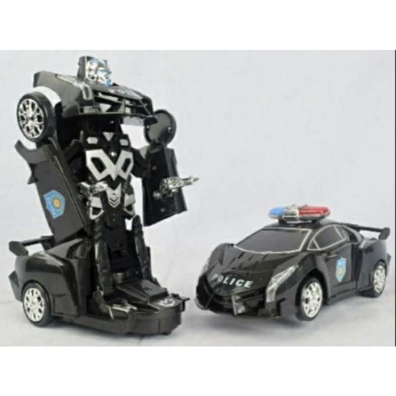 Robot car , Transformers , Police car battery operated | Shopee Malaysia