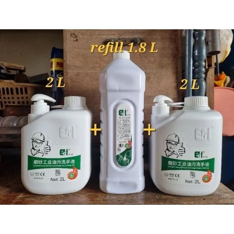 EH Industrial Oil Heavy Duty Hand Washing Liquid Soap Scrub 2L+2L+1.8L ...