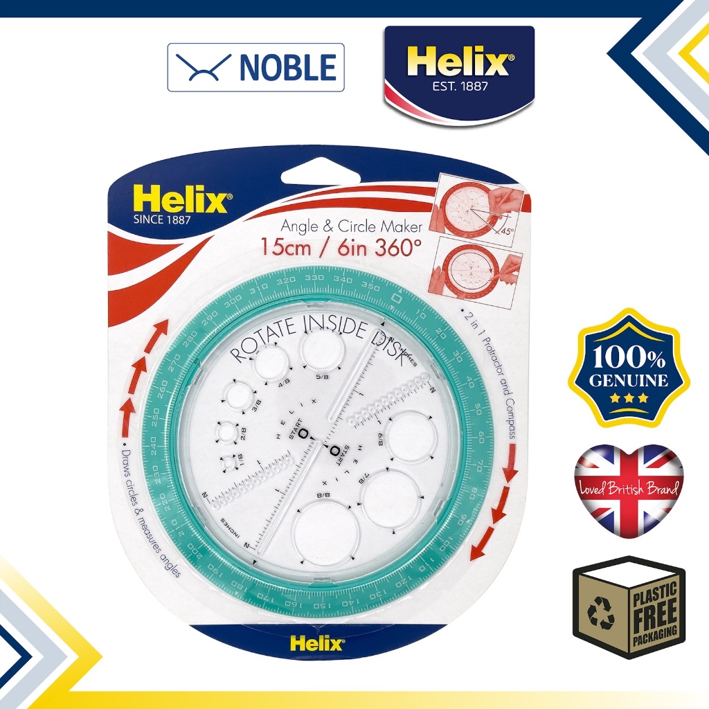 Helix Angle & Circle maker | Compass, protractor and circle template ...