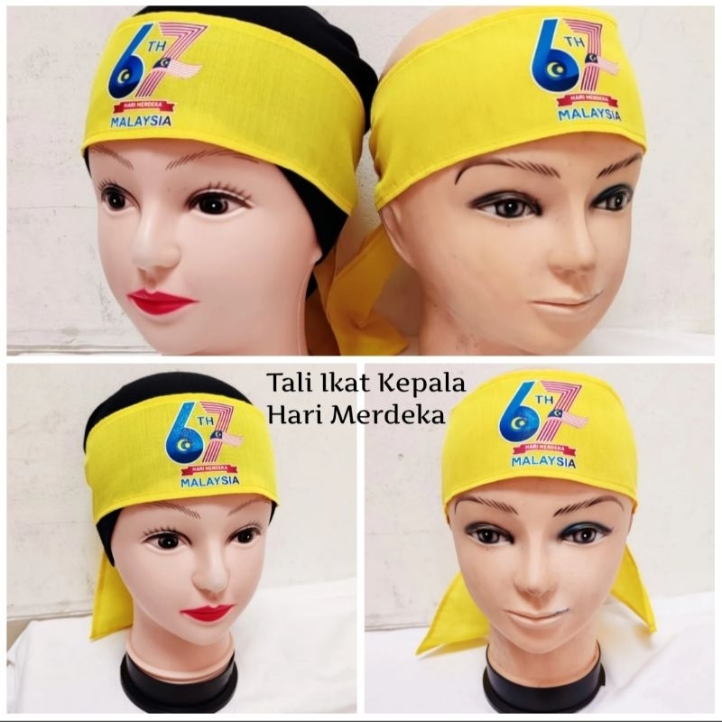 Tali Ikat Kepala Hari Merdeka (1pc) Headband Merdeka Cotton | Shopee ...
