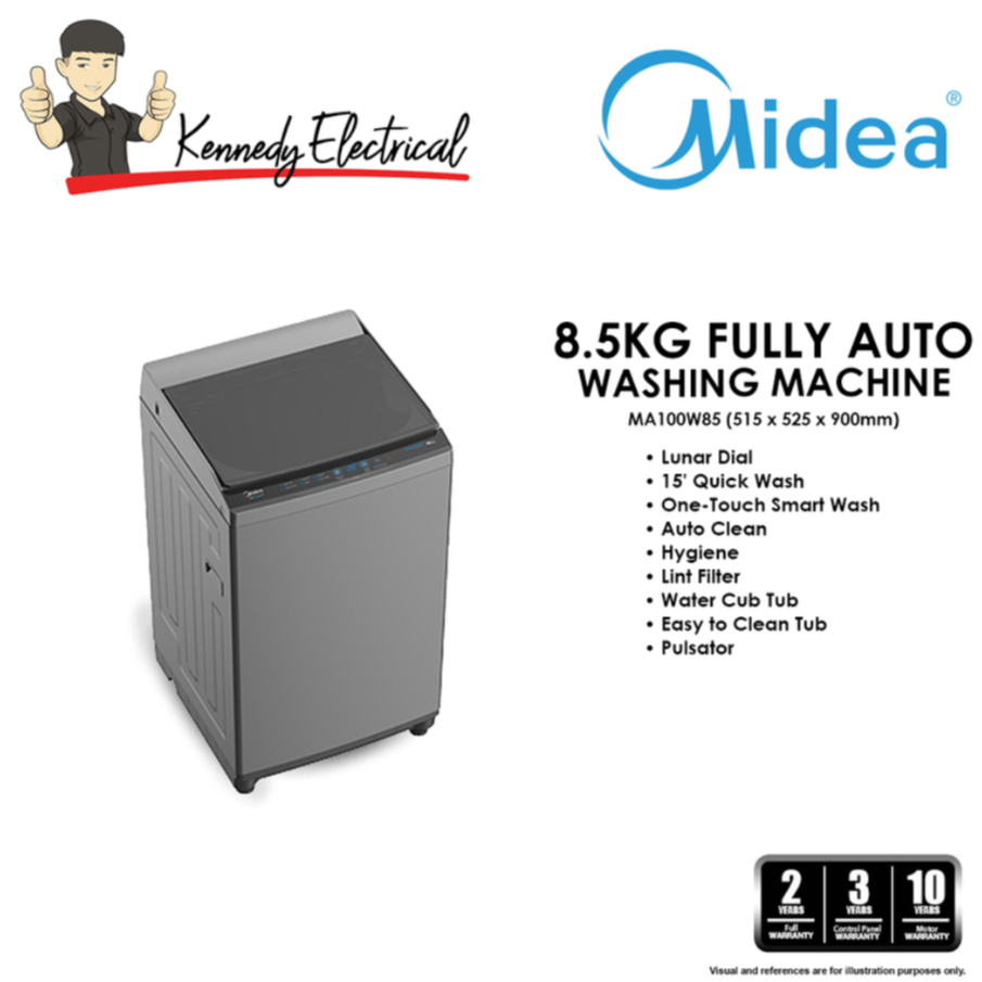Midea Auto Washing Machine 8.5Kg MA100W85 | Shopee Malaysia