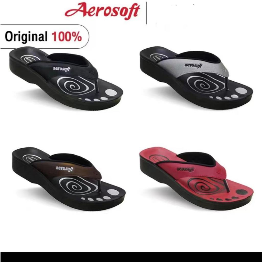 (100% Original) Aerosoft Non Slip Women's Sandals Aero Soft Flip Flops ...