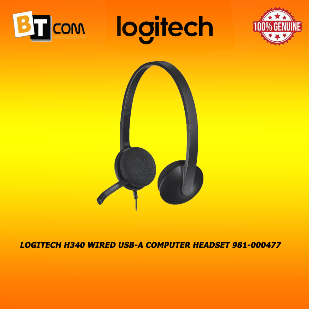 Logitech H340 Wired USB-A Computer Headset 981-000477 | Shopee Malaysia