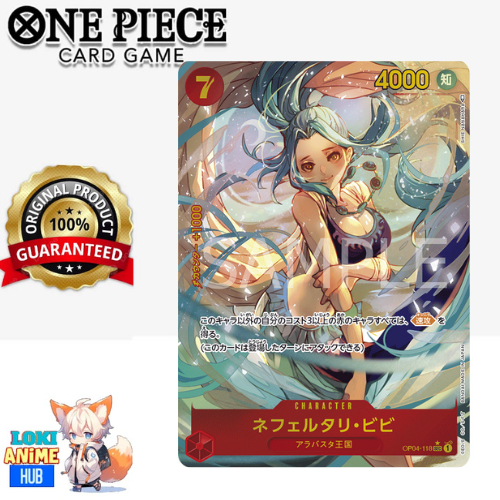 ORIGINAL One Piece Card Game Nefertari Vivi OP04-118 SEC Parallel Japanese | Shopee Malaysia
