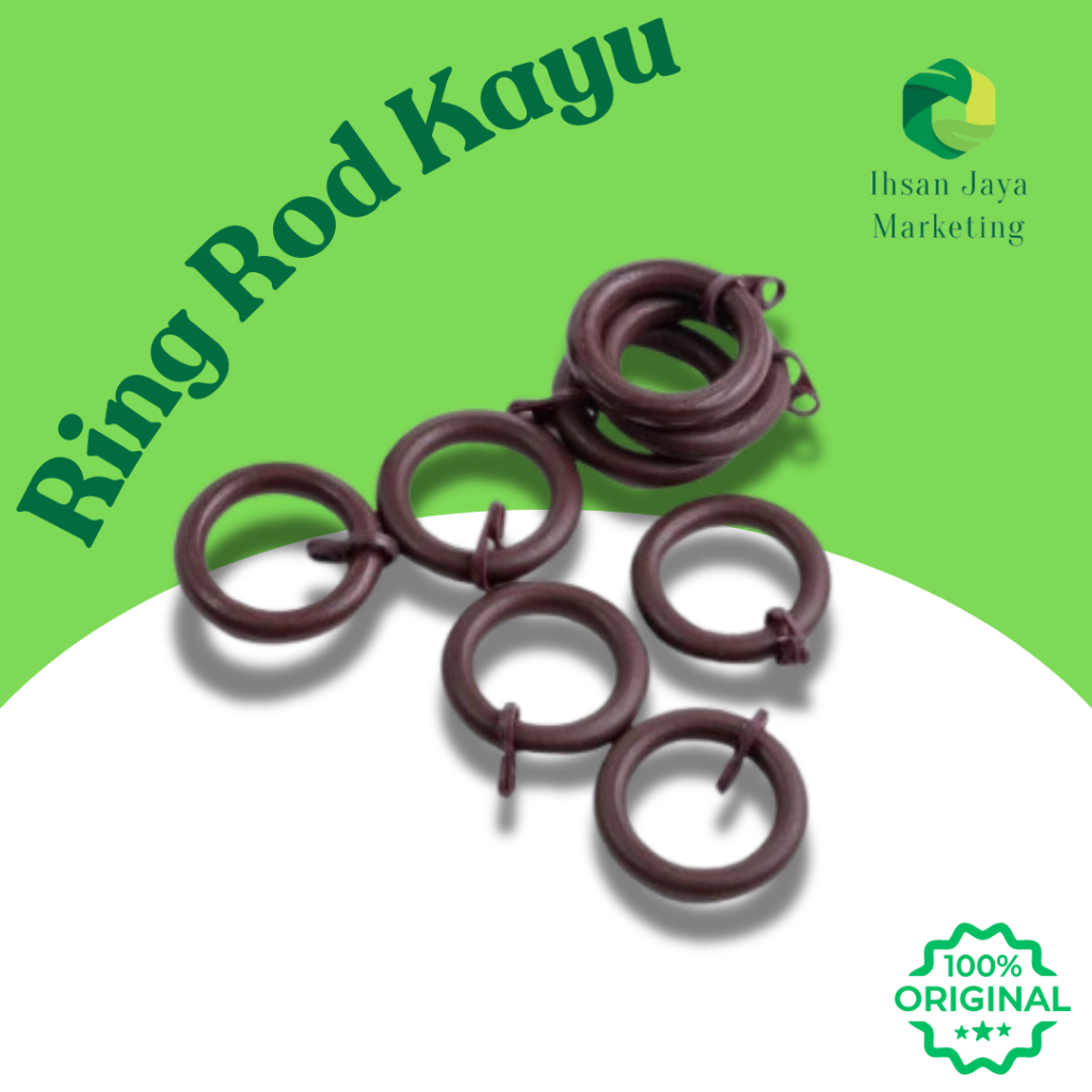 READY STOCK Ring Rod Kayu Langsir 28mm Rod Kayu Standard 28mm Cincin ...