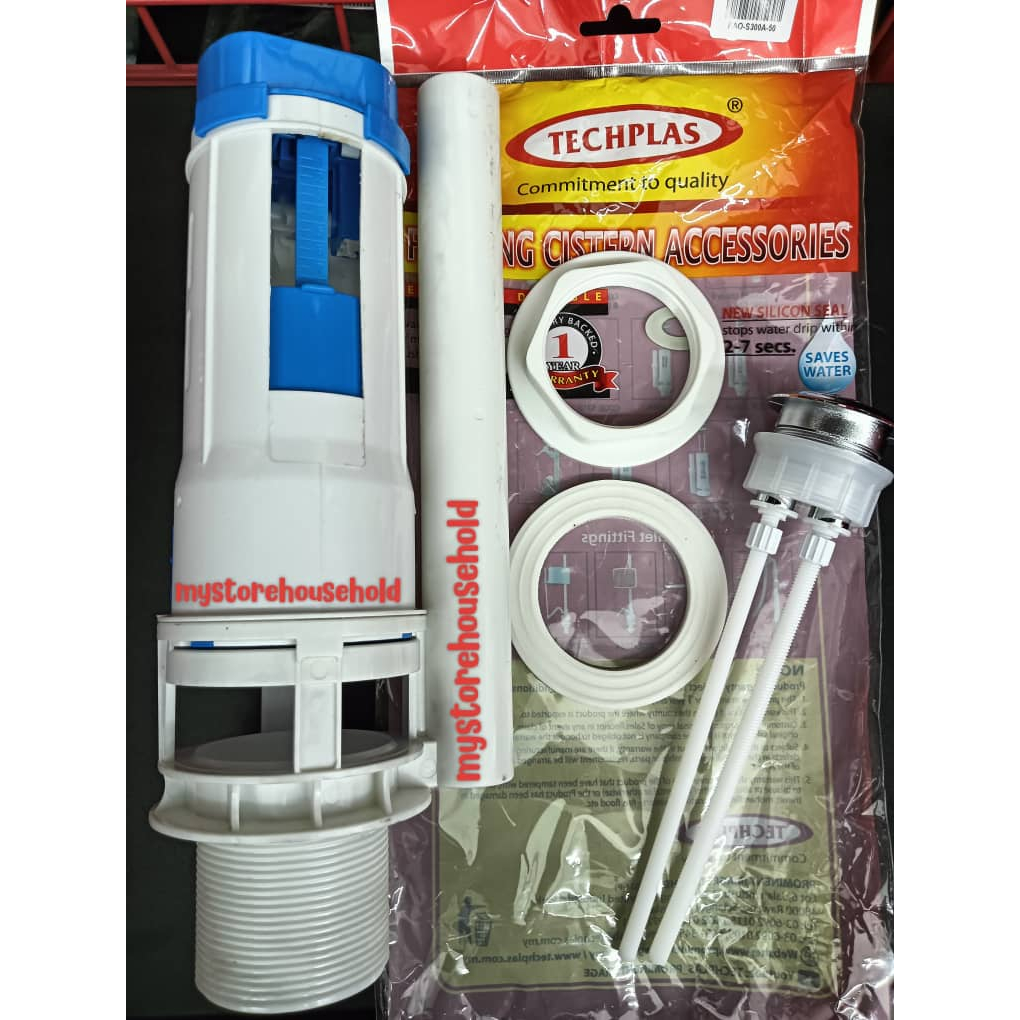 🔥Ready Stock🔥TECHPLAS S300A 40mm 50mm Lift-up Outlet Valve/Flushing Cistern Outlet Valve S300A ...