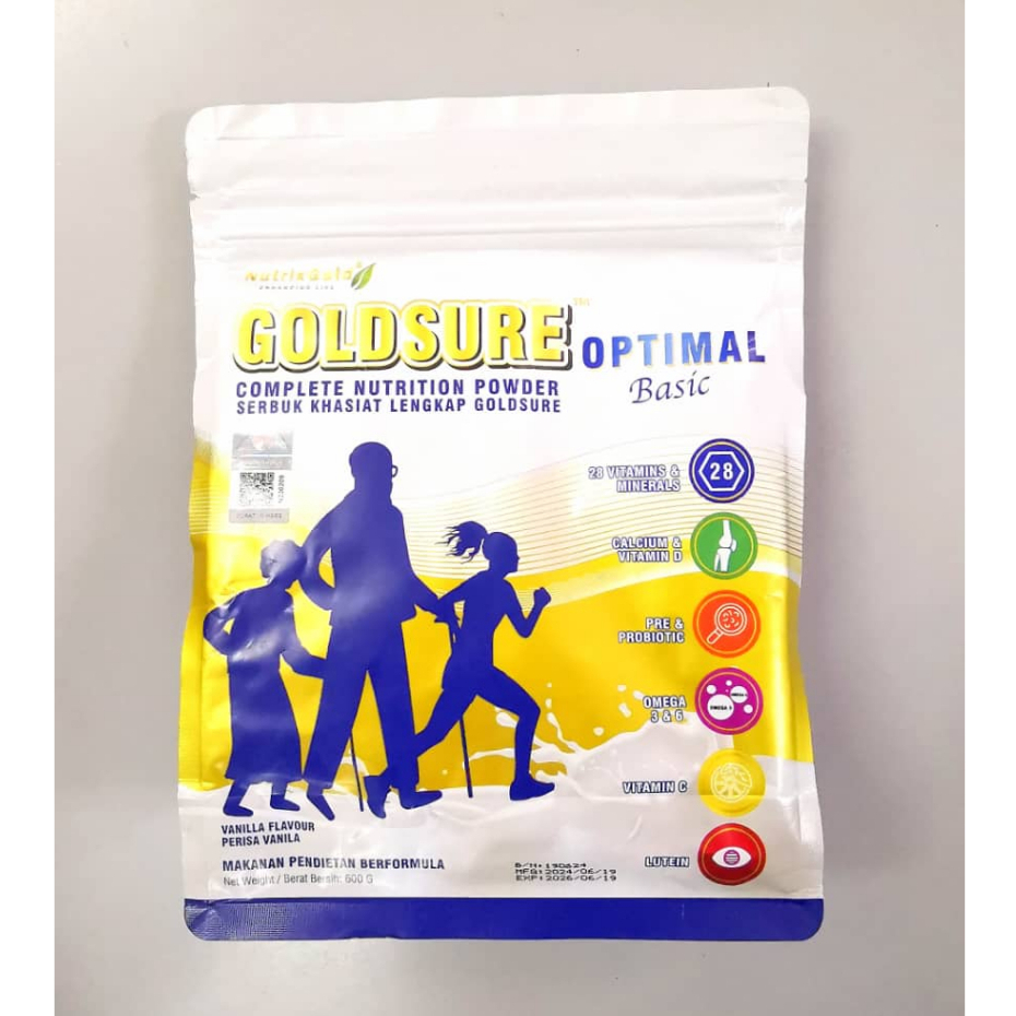 NutrixGold Goldsure Optimal Complete Nutrition Powder 600g | Shopee Malaysia
