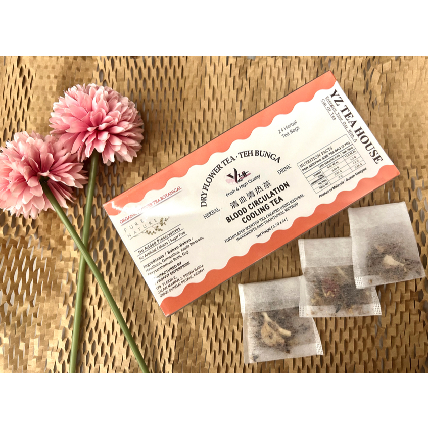Cooling & Blood Circulation Tea/清热清血茶/清肝明目/提神醒脑食/降血压/精美包装24茶包 | Shopee ...