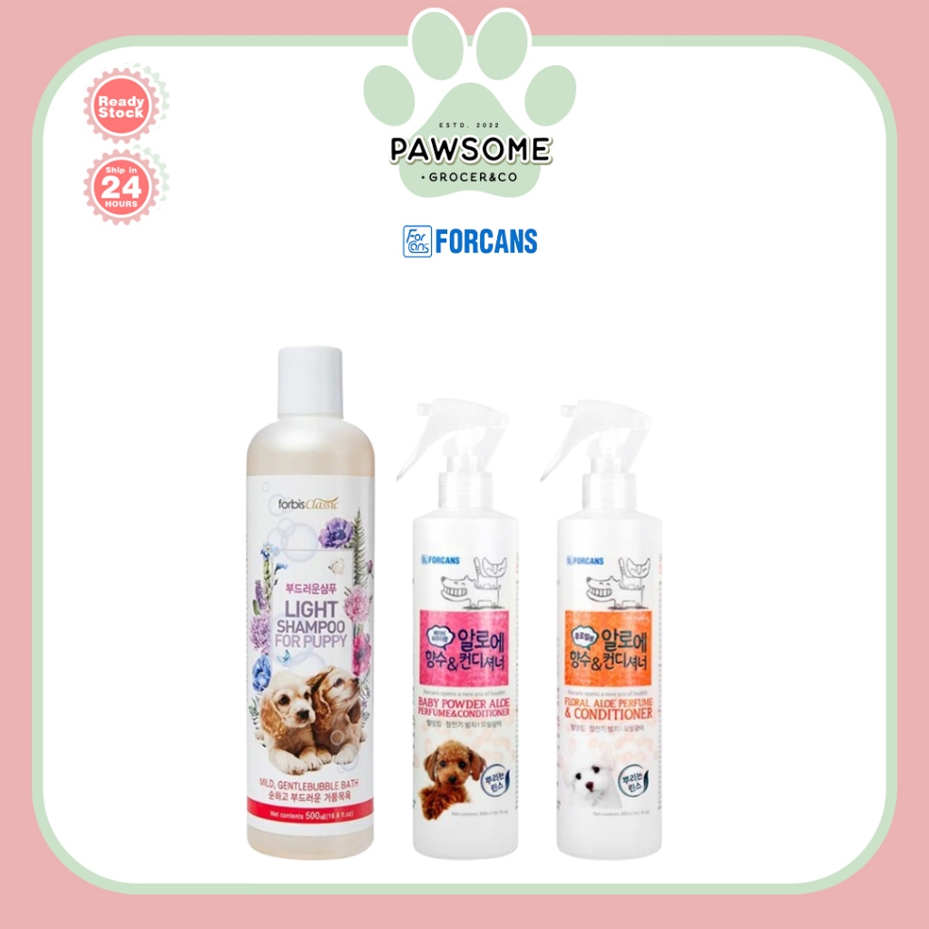 FORCANS FORBIS Classic Light Shampoo/Baby Powder Aloe/Floral Aloe ...