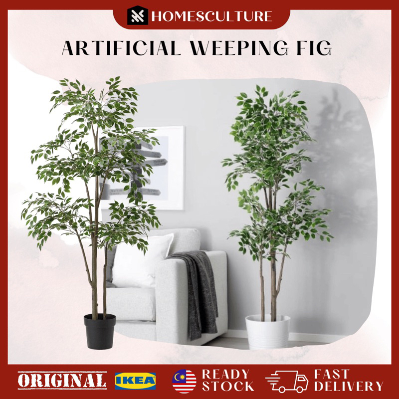 FEJKA Weeping Fig Artificial Plant Indoor Outdoor Fig Tree Simulation ...