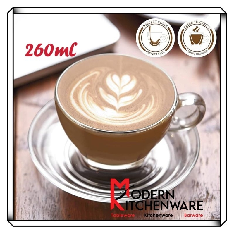 (MKitchenware)260ml Professional Barista Coffee Cup Cappuccino Cup ...