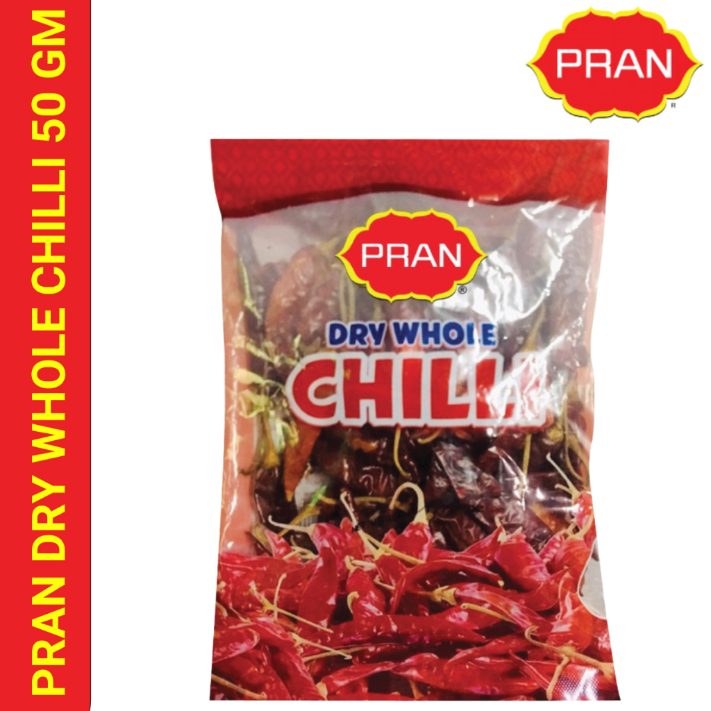 PRAN DRY WHOLE CHILLI 50 GM | Shopee Malaysia