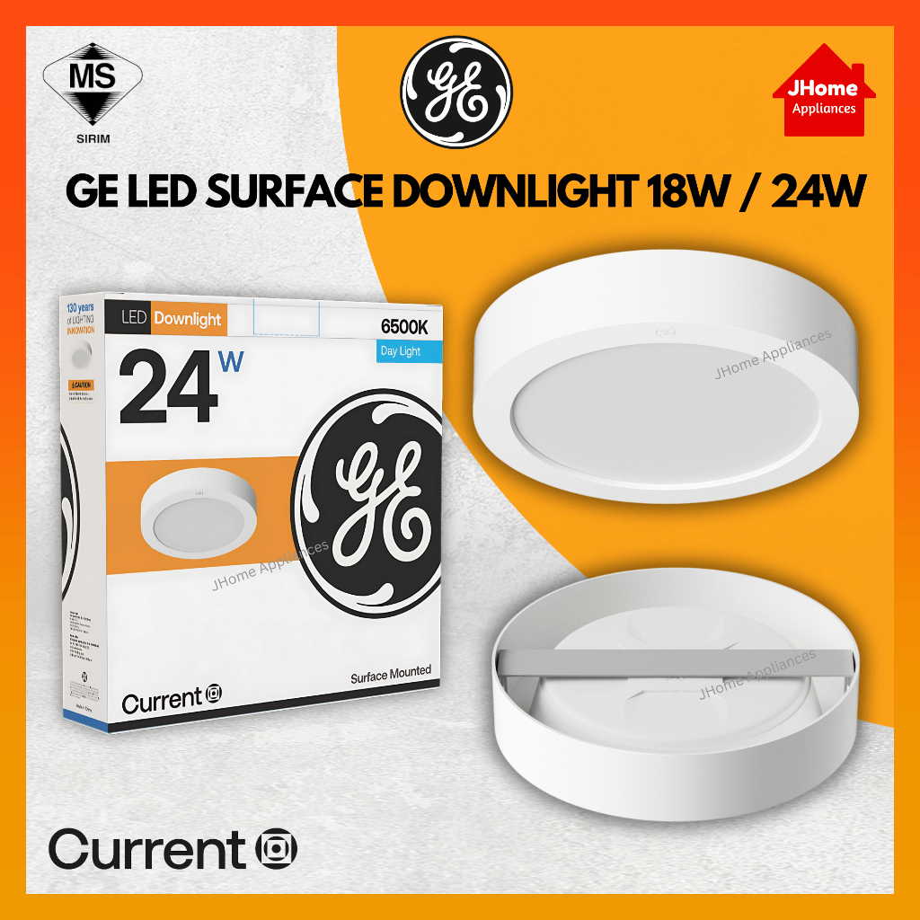 GE LED SURFACE DOWNLIGHT 18W / 24W ( 6 INCH / 8 INCH ) ROUND SURFACE ...