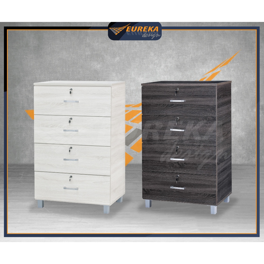 EUREKA 2.5ft Chest Drawer Storage Wood / Almari Laci 6111C TS (Deliver ...