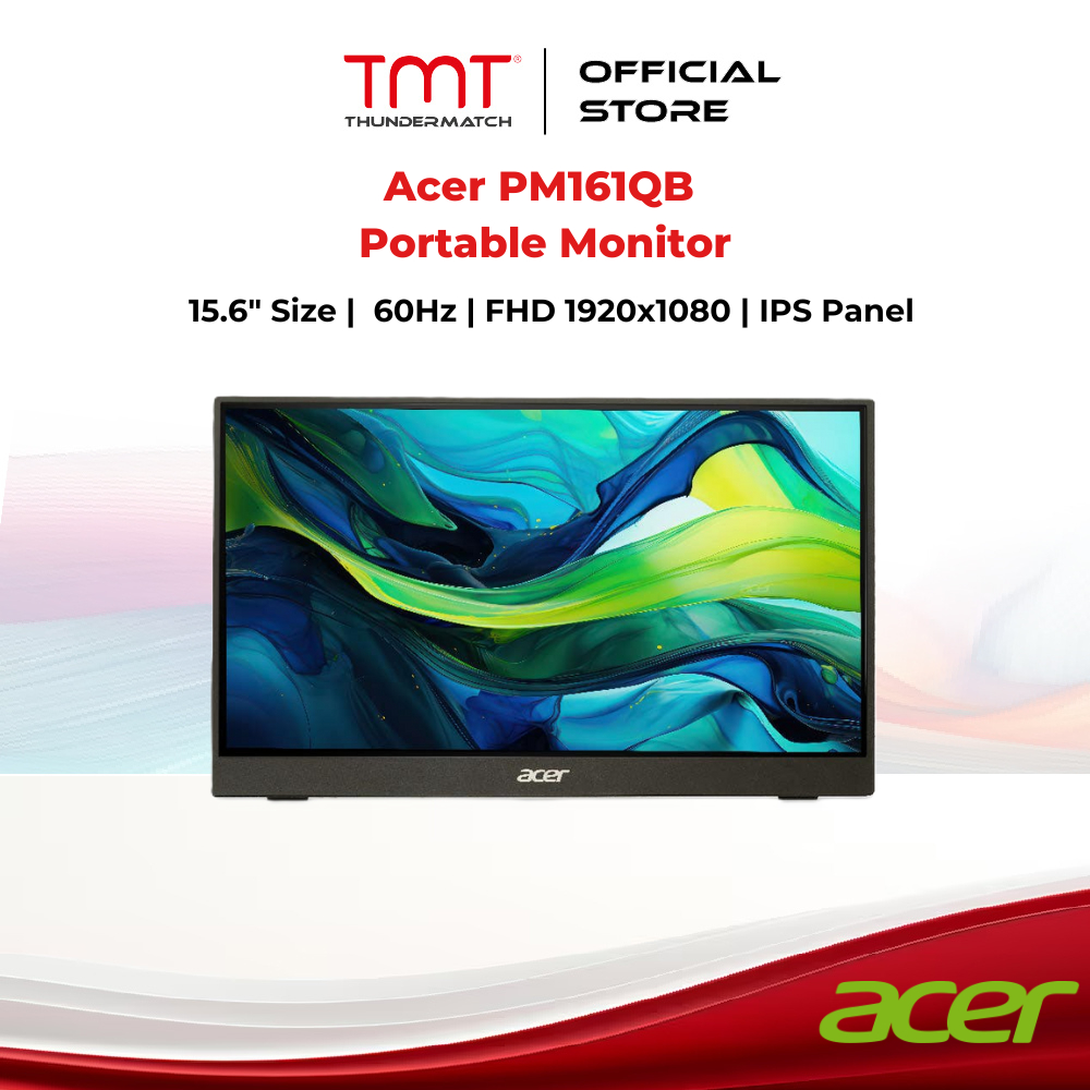 Acer PM161QB Portable Monitor | 15.6" | 4ms(GTG) | 60Hz | FHD 1920x1080 ...