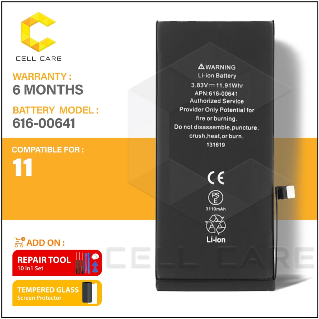 Battery Compatible For IP 11 APN:616-00641 (3110 mAh) 6 Months Warranty ...