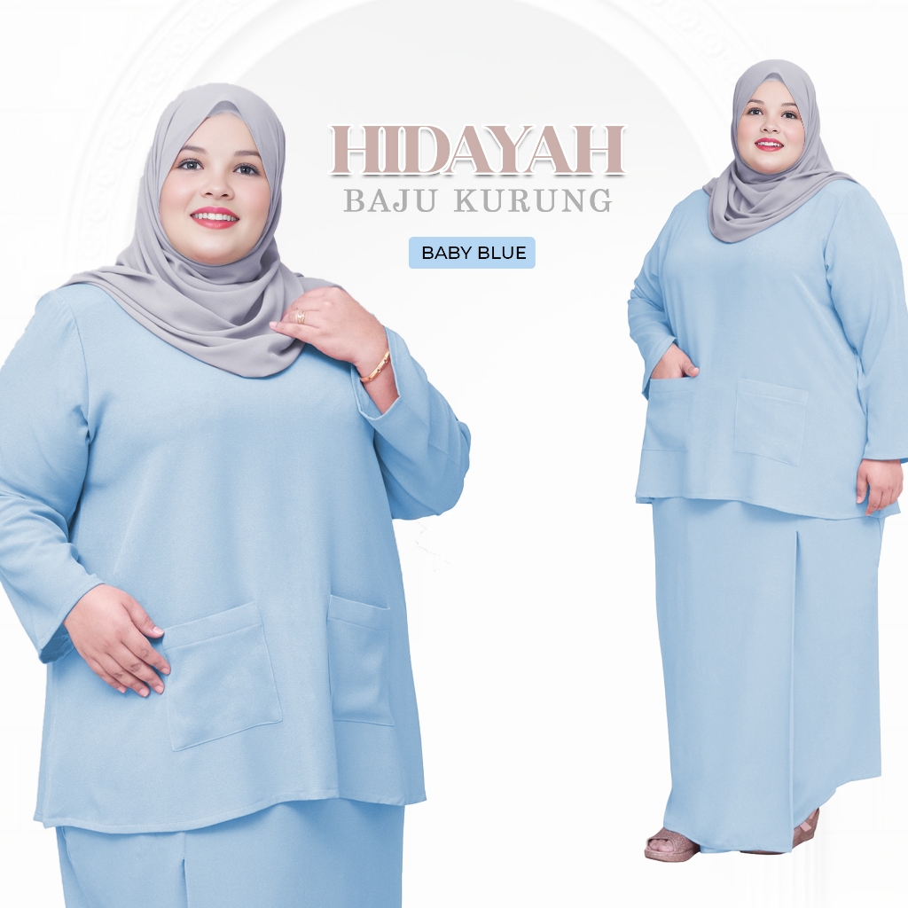 Plus Size (3XL - 6XL) Baju Kurung Moden Hidayah by Muslimah Baju Kurung ...