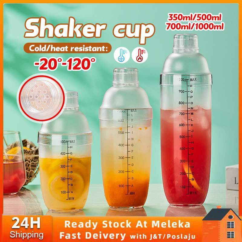 🍹Cocktail Shaker 350ml/530ml/700ml Water Cup Home Bar Utensil Kitchen Plastic Shaker Wine Cup ...