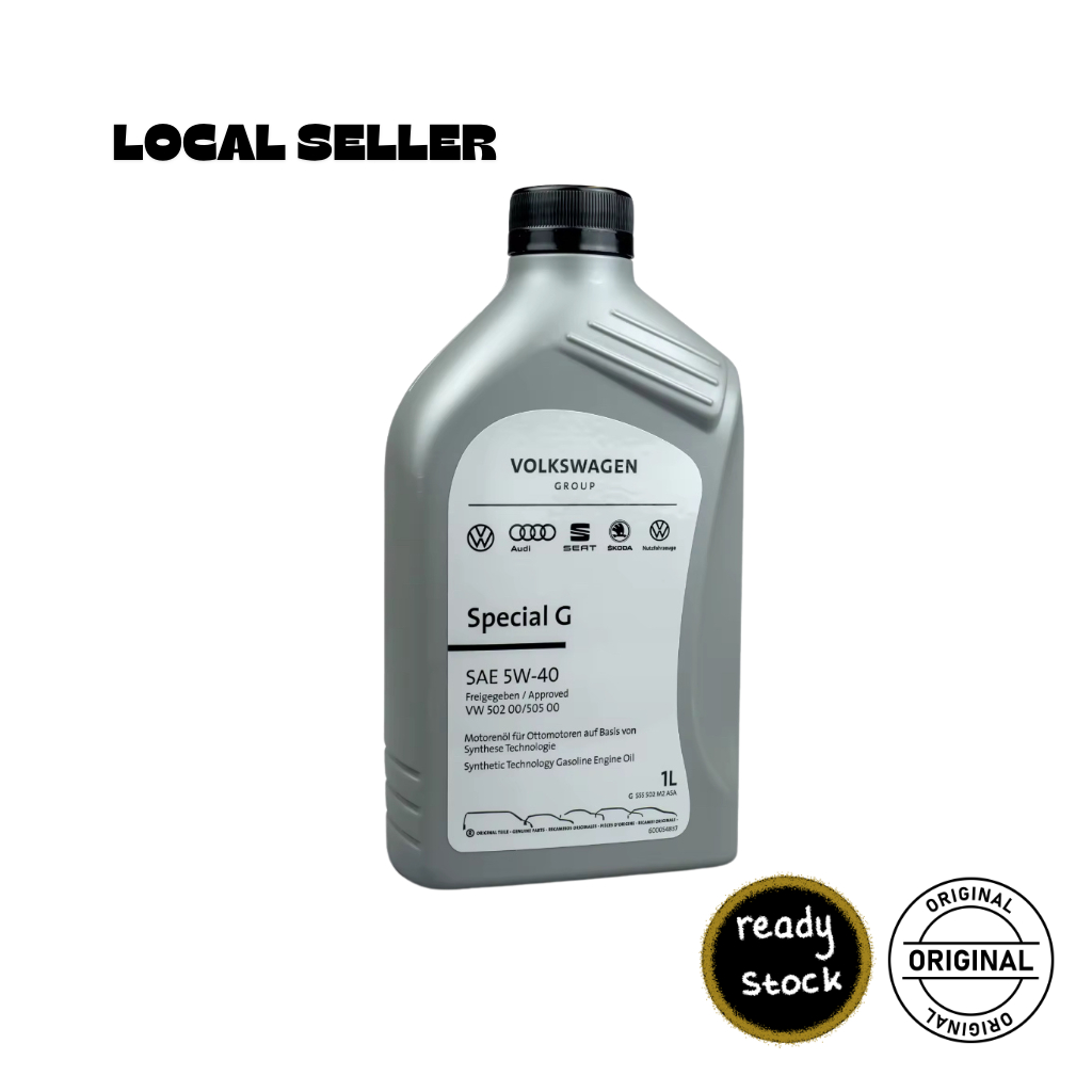 Genuine Original Volkswagen VW Engine Oil 5W40 Fully Synthetic Motor ...