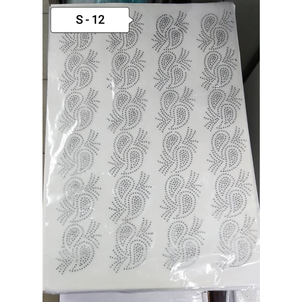 Sticker Batu Manik Tampal Hotfix Aksessori Hiasan Manik Tampal Untuk ...