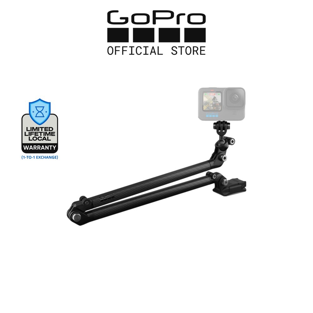 GoPro Action Camera Boom + Adhesive Mounts / Bar Mount Camera Extention ...