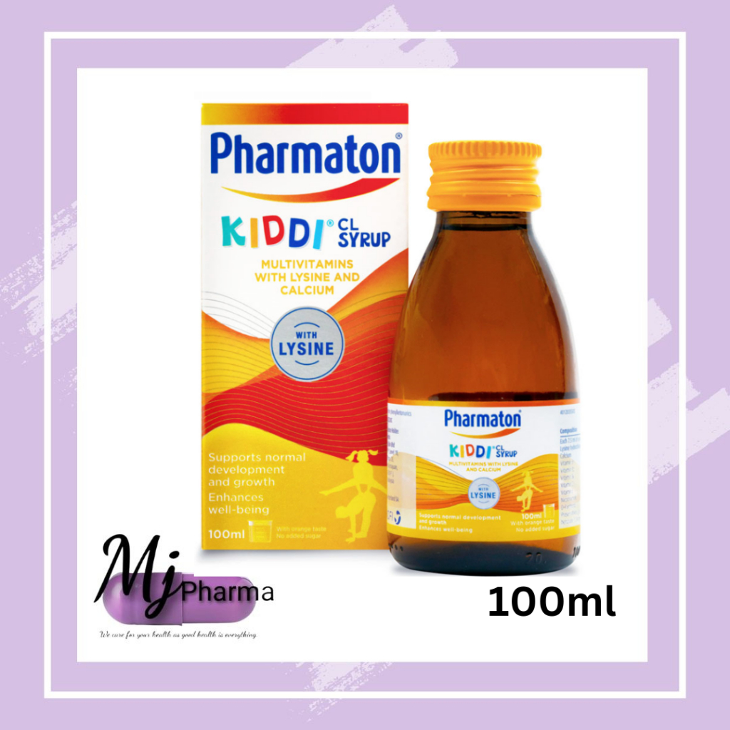 Pharmaton KIDDI CL syrup Multivitamins with Lysine and Calcium 100ml ...
