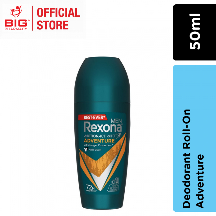 Rexona Men Deodorant Roll On Adventure 50ml | Shopee Malaysia