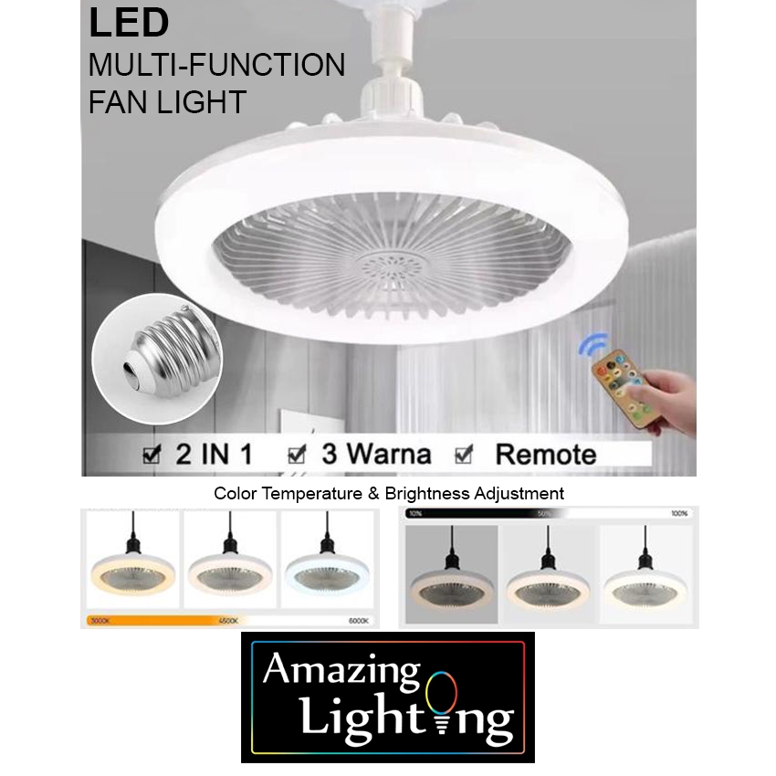 NAVIGATE 30W 3 Color LED Multi-Function Ceiling Fan Light (NT-XHE27S30W ...