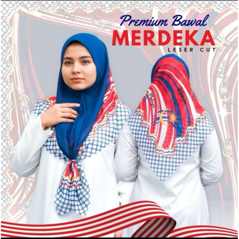 Bawal Merdeka | Bawal Cotton Merdeka laser cut | Shopee Malaysia