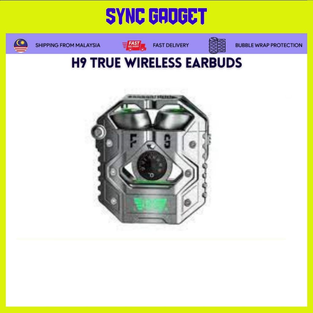 Kebidumei H9 TWS Bluetooth 5.3 ENC Wireless Headphones 45ms Ultra Low ...